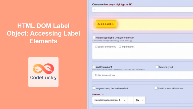 HTML Label htmlFor Property: Label For - CodeLucky