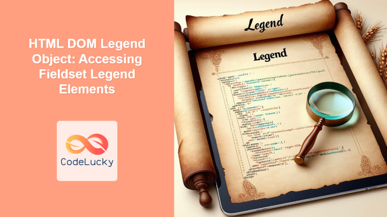 HTML Legend: Defining Captions for Fieldsets - CodeLucky