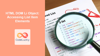 HTML List Item: The Tag - CodeLucky