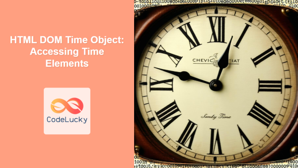 Html Dom Date Object Accessing Date Input Elements Codelucky 