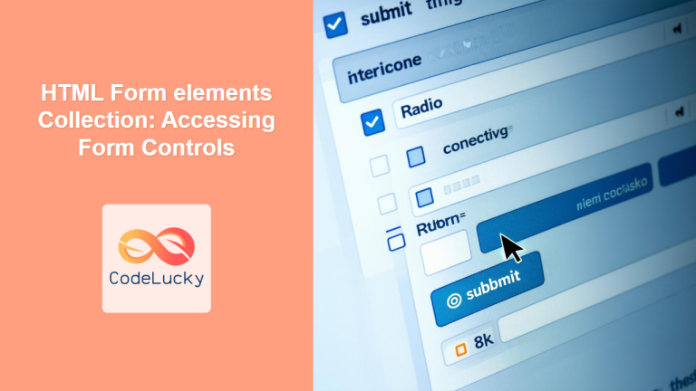 Html Form Elements A Comprehensive Guide Codelucky