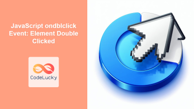 JavaScript ondblclick Event: Element Double Clicked - CodeLucky