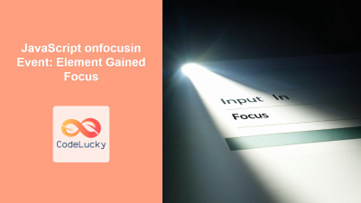 JavaScript onblur Event: Element Lost Focus - CodeLucky