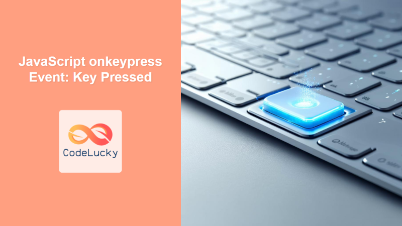 JavaScript onkeypress Event: Key Pressed - CodeLucky