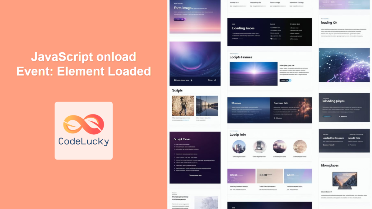 JavaScript onload Event: Element Loaded - CodeLucky