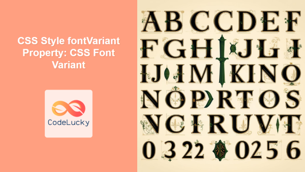 Css Style Fontvariant Property Css Font Variant Codelucky