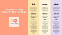 CSS Style textAlign Property: CSS Text Align - CodeLucky
