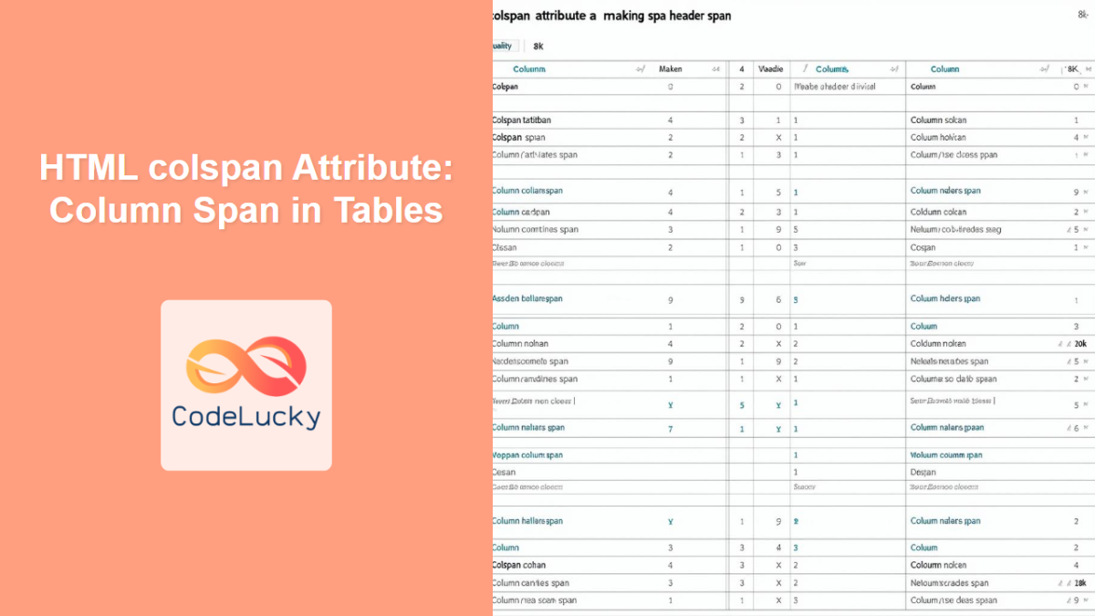 HTML colspan Attribute: Column Span in Tables - CodeLucky
