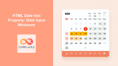 HTML Date max Property: Date Input Maximum - CodeLucky
