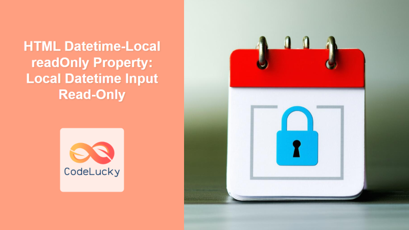 Html Datetime Value Property Datetime Input Value Codelucky 9181