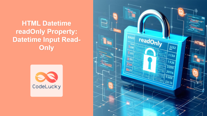 Html Text Readonly Property Text Input Read Only Codelucky 3541