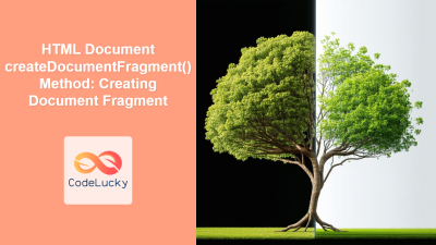 HTML Document createElement() Method: Creating Element Nodes - CodeLucky