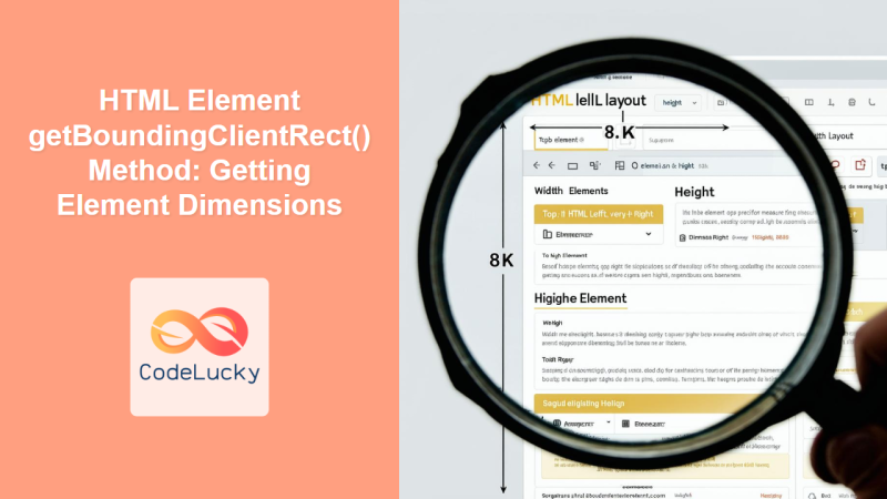 HTML Element getBoundingClientRect() Method: Getting Element Dimensions ...