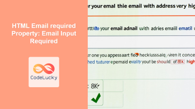 HTML Email pattern Property: Email Input Pattern - CodeLucky