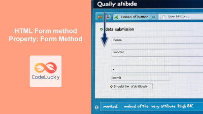 HTML Submit formMethod Property: Submit Button Form Method - CodeLucky