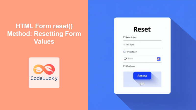 Html Form Reset Method Resetting Form Values Codelucky 2425