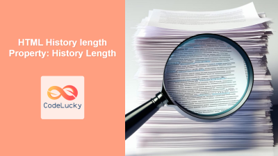 HTML History back() Method: Navigating Back - CodeLucky