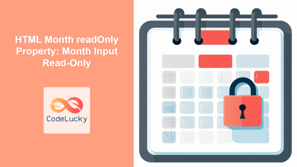 HTML DOM Month Object: Accessing Month Input Elements - CodeLucky