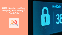 HTML Text readOnly Property: Text Input Read-Only - CodeLucky