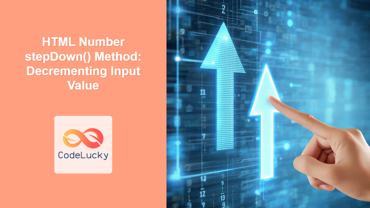 HTML Number stepUp() Method: Incrementing Input Value - CodeLucky