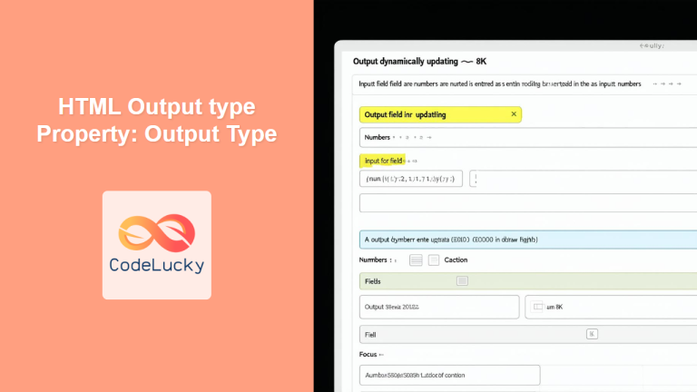 HTML Output form Property: Output Form - CodeLucky