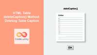 HTML Table caption Property: Table Caption - CodeLucky