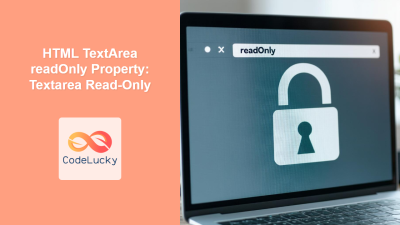HTML Text readOnly Property: Text Input Read-Only - CodeLucky