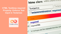 HTML TextArea value Property: Textarea Value - CodeLucky