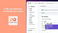 HTML title Attribute: Comprehensive Guide - CodeLucky
