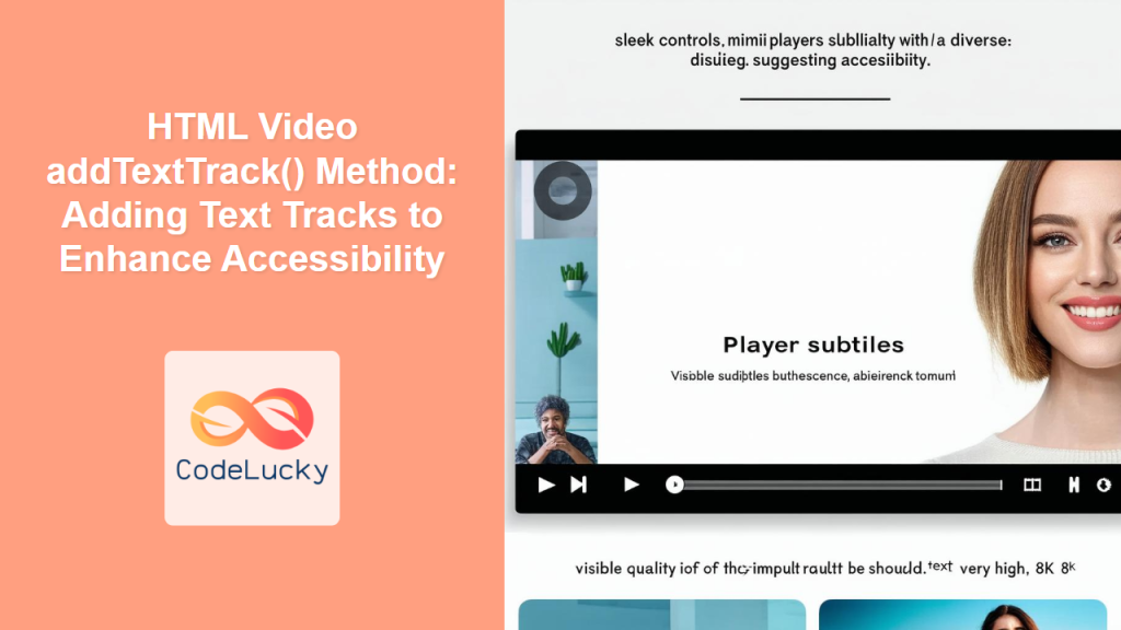 HTML Video: Embedding and Controlling Video Playback on the Web - CodeLucky
