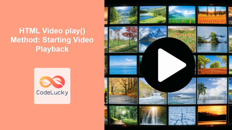 HTML Video: Embedding and Controlling Video Playback on the Web - CodeLucky