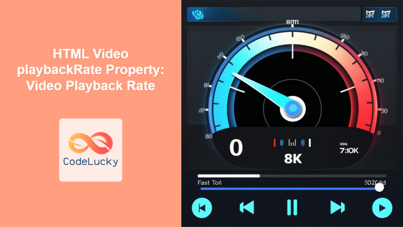 HTML Video playbackRate Property: Video Playback Rate - CodeLucky