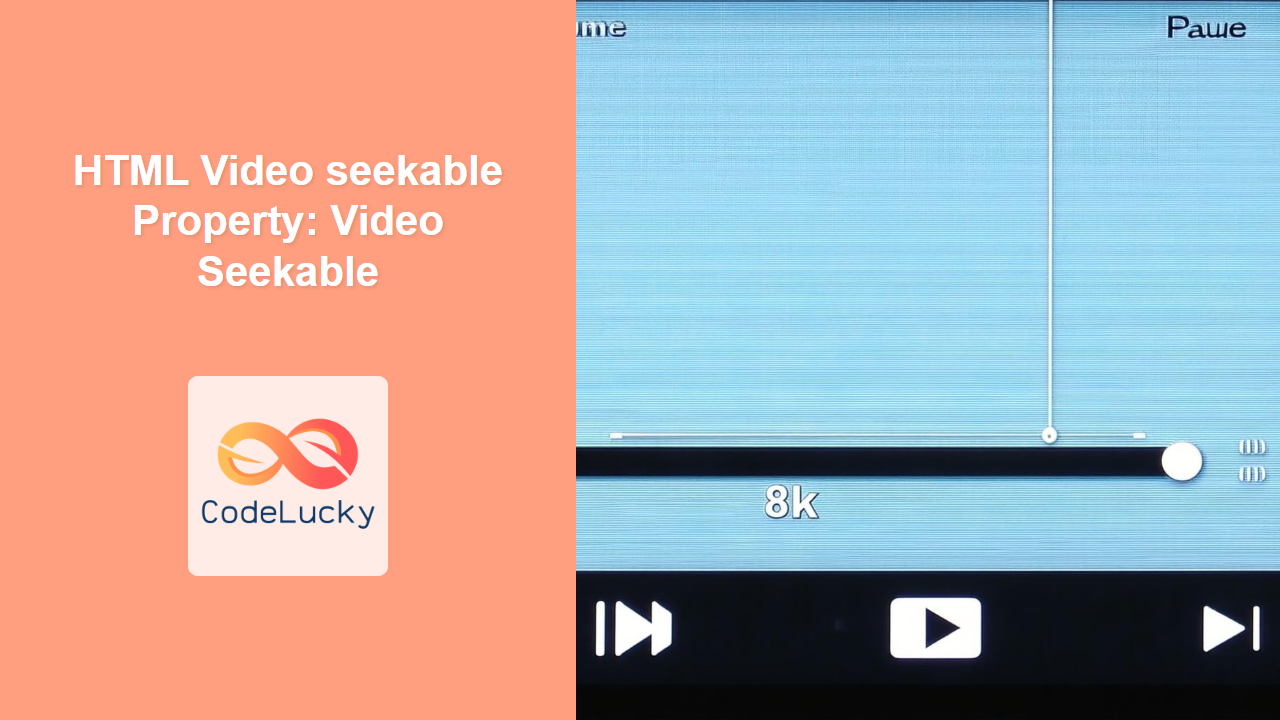 HTML Video controls Property: Display Video Controls - CodeLucky