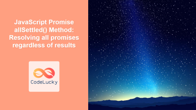 JavaScript Promise resolve() Method: Creating Resolved Promises - CodeLucky