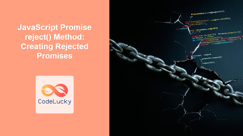 JavaScript Promise reject() Method: Creating Rejected Promises - CodeLucky
