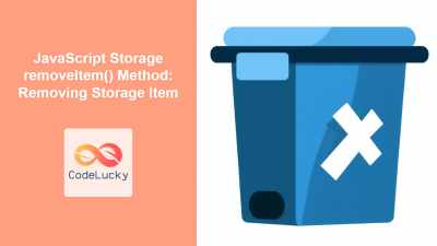 JavaScript Storage removeItem() Method: Removing Storage Item - CodeLucky