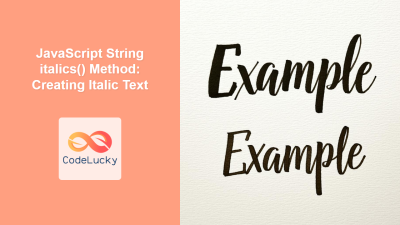 JavaScript String fontsize() Method: Setting Font Size - CodeLucky