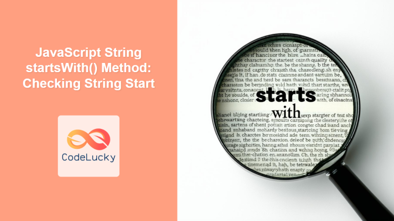 Python String startswith() Method: Checking String Start - CodeLucky