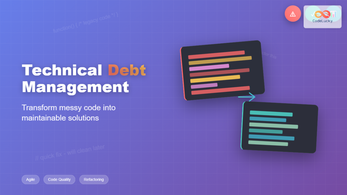 Technical Debt: Complete Guide to Management and Prevention in Agile Development - CodeLucky