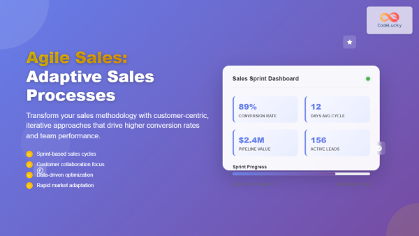 Agile Sales: Adaptive Sales Processes for Modern Revenue Teams - CodeLucky