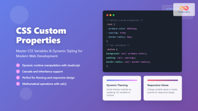 CSS Custom Properties: Complete Guide to CSS Variables and Dynamic Styling - CodeLucky