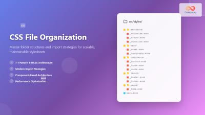 CSS File Organization: Master Folder Structure and Import Strategies ...