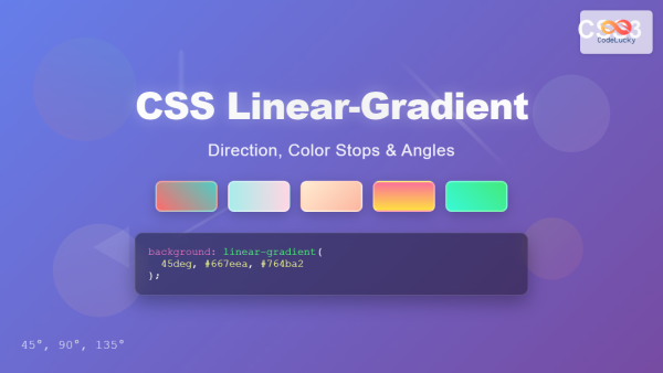 Css Gradients Complete Guide To Linear Gradient Background Creation Codelucky