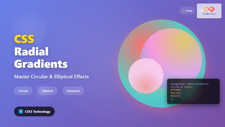 CSS Conic-Gradient: Complete Guide to Angular Gradient Patterns - CodeLucky