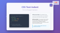 CSS Style textIndent Property: CSS Text Indent - CodeLucky