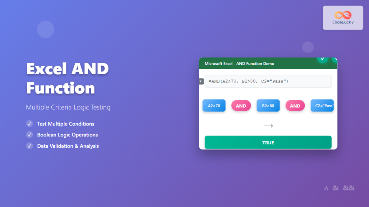 Excel IF Function: Complete Guide to Conditional Logic Formulas - CodeLucky
