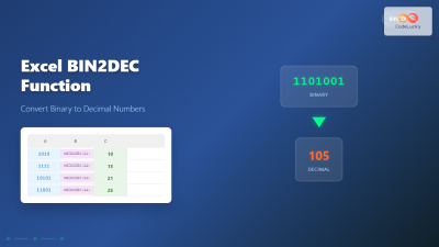 Excel BIN2DEC Function: Convert Binary to Decimal Numbers Instantly - CodeLucky