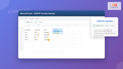 Excel CONCAT Function: Complete Guide to Text Joining Formula - CodeLucky