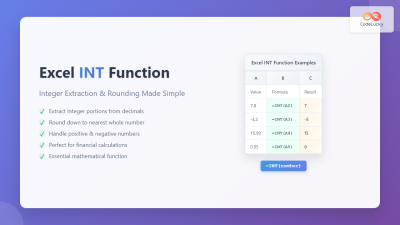 Excel INT Function: Complete Guide to Integer Extraction and Rounding - CodeLucky