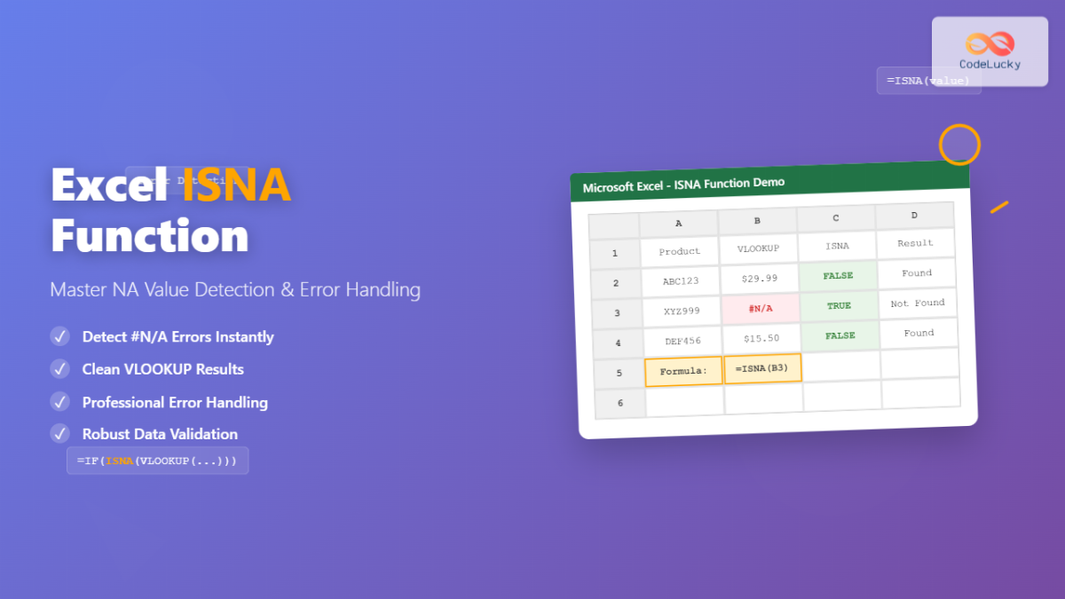 Excel Istext Function Complete Guide To Text Value Detection And Validation Codelucky